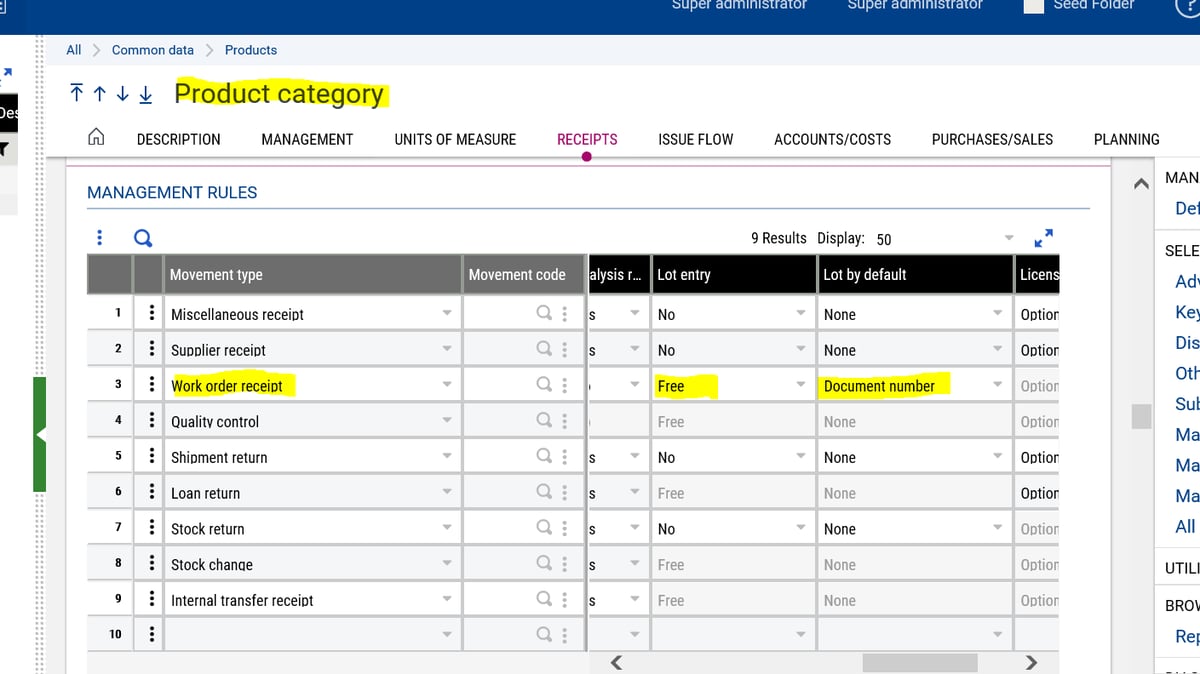 Aligning Lot Numbers with Work Order Numbers
