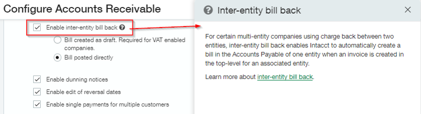 How to Setup the Inter-Entity Bill Back Feature in Sage Intacct