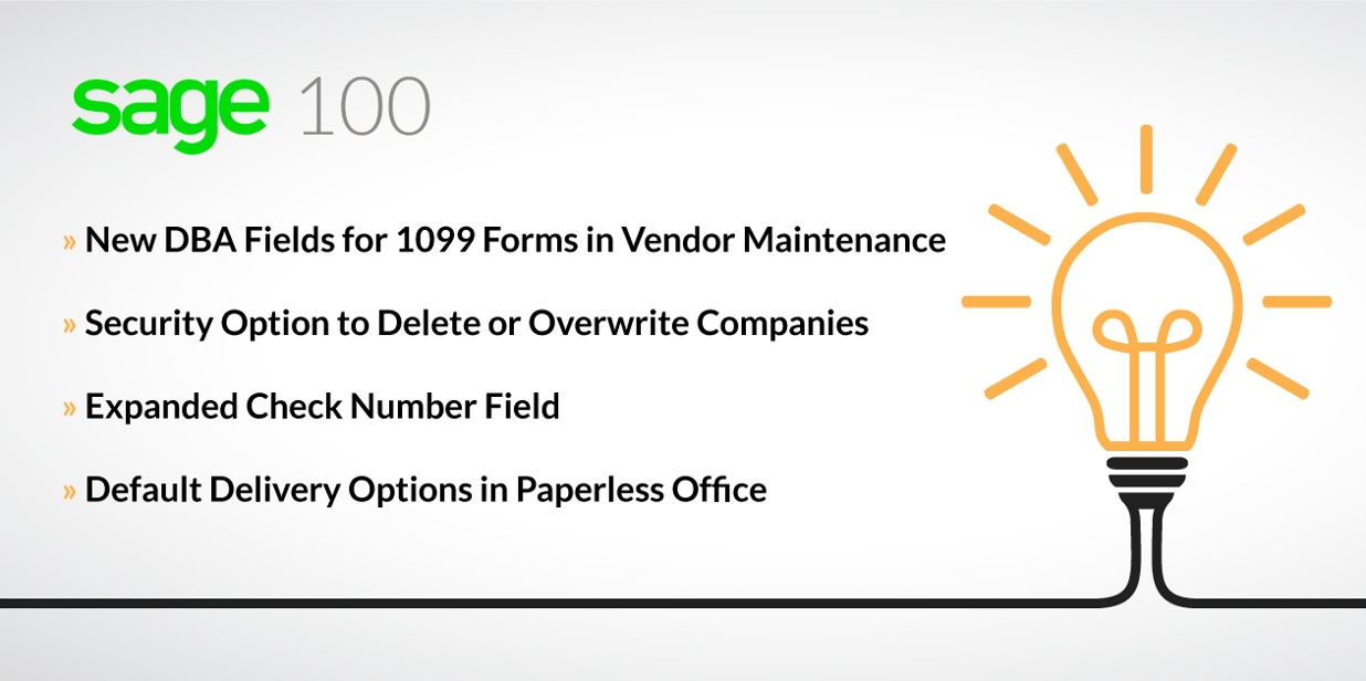 Four New Sage 100 Features, Inspired by User Ideas