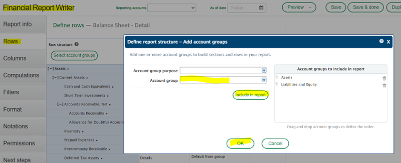 How to Use the Account Group Function in Sage Intacct