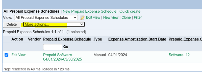 How to Create a Prepaid Item in Sage Intacct