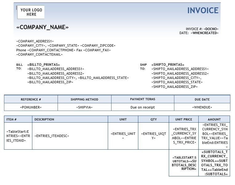 A Visual Guide to Order Entry Invoice Samples from Sage Intacct