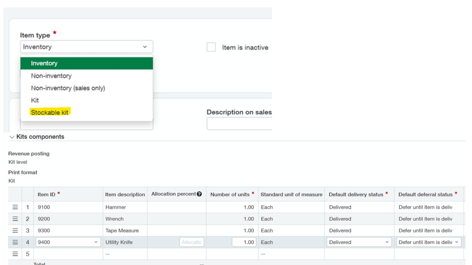 Sage Intacct Tips & Tricks: Understanding Stockable vs Standard Kits