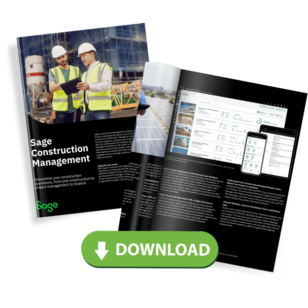 Sage 100 Contractor | Construction and Service Management Software