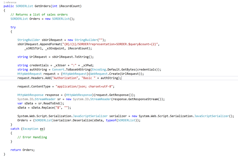 Consuming Sage X3 REST Web Services