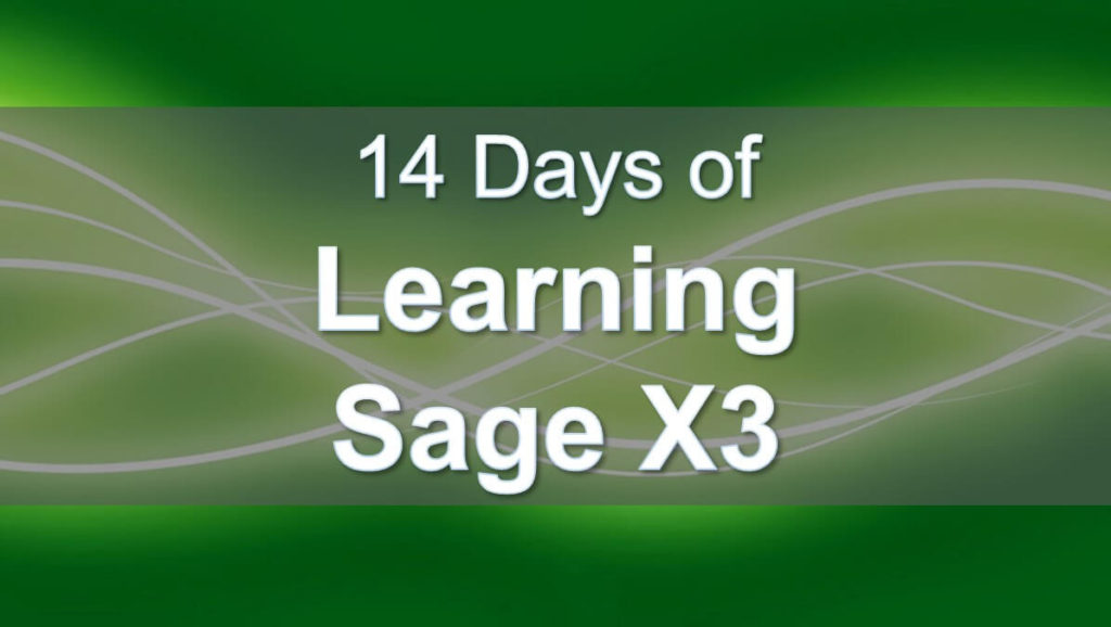 Sage X3 Important Acronyms and Definitions