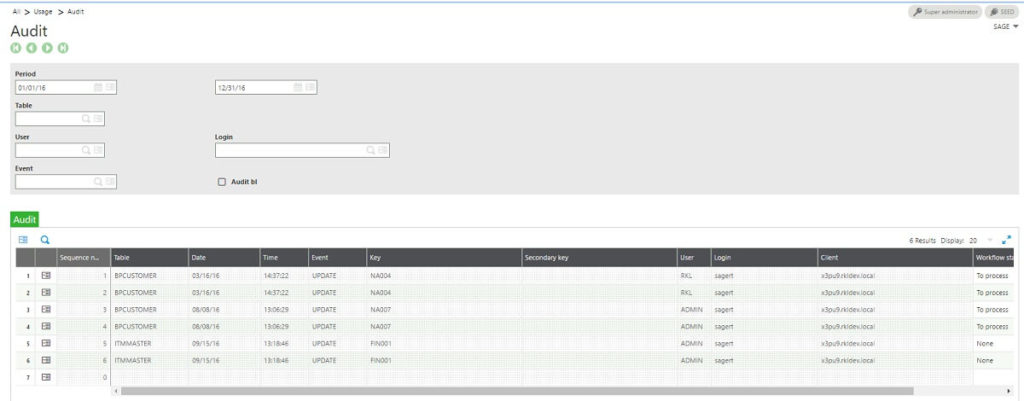 How to Use Table Audit Tracking in Sage X3