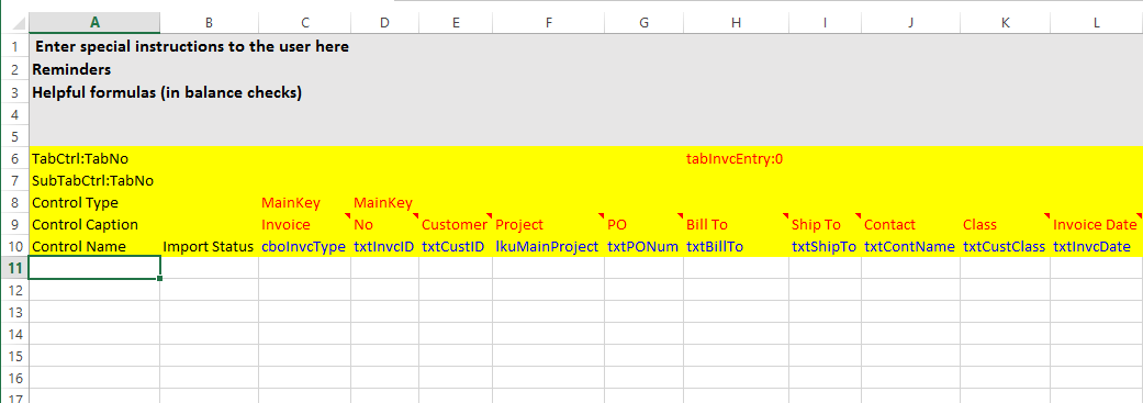 Create Custom DataPorter Templates in Sage 500 ERP