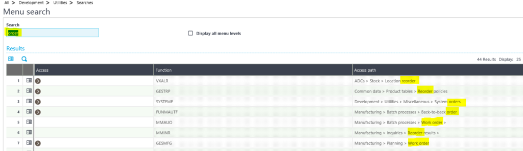 Sage X3 General Navigation and User Interface