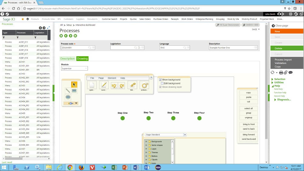 Sage X3 - How to Set Up Visual Process Flows