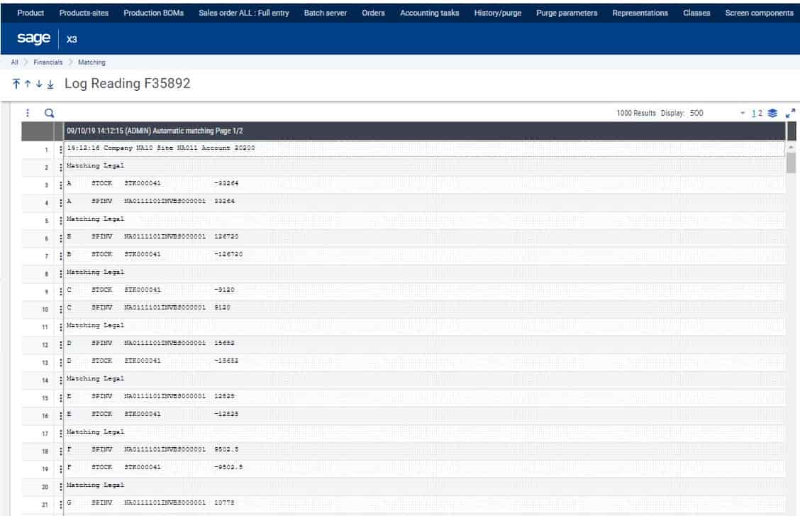 How to Setup Automatic Matching to Reconcile RNI in Sage X3