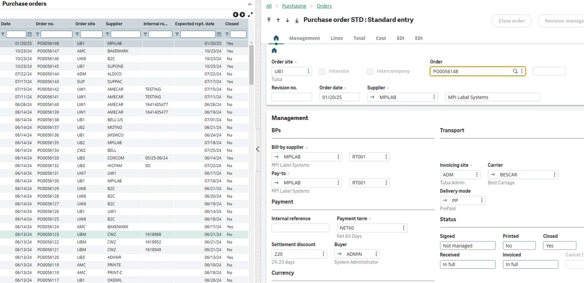 How to Add a New Column to the Left List in Sage X3 V12