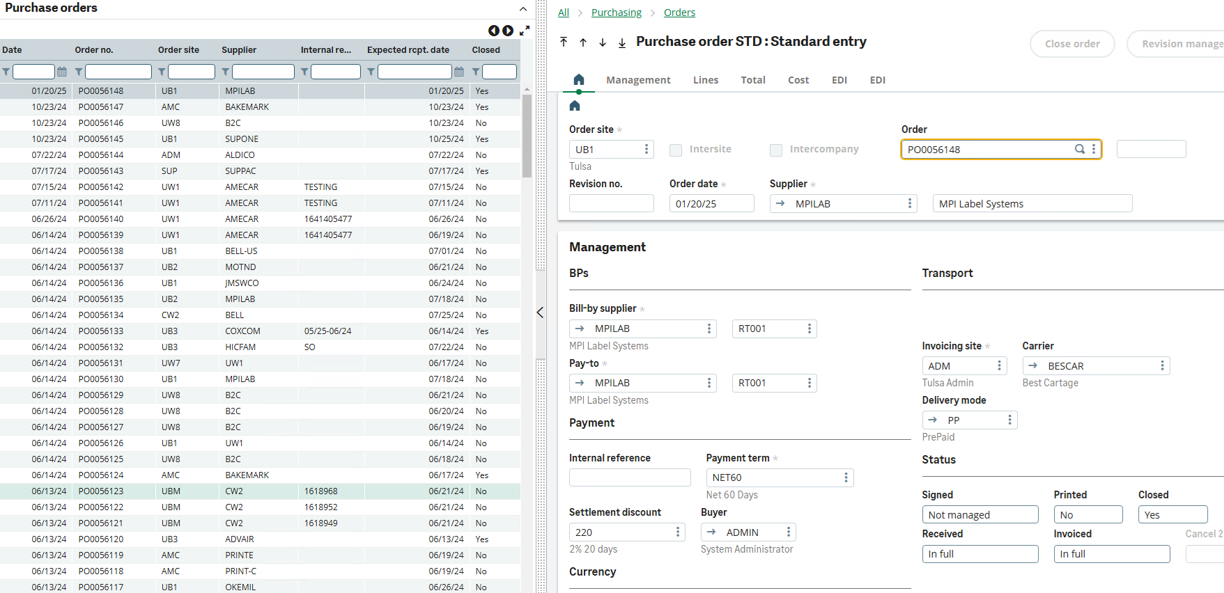 How to Add a New Column to the Left List in Sage X3 V12