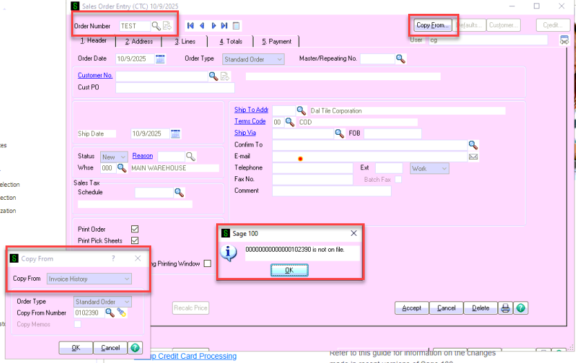 Sage 100 v2025: Resolution of Nuvei Click2Pay Enhancement Issue