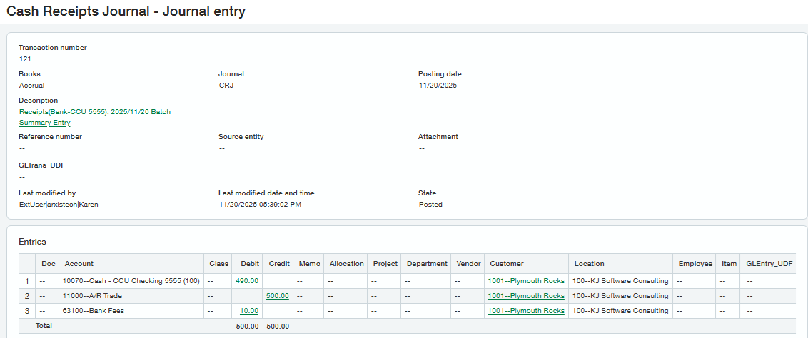 How to Record Customer Deposits with Payment Fees in Sage Intacct