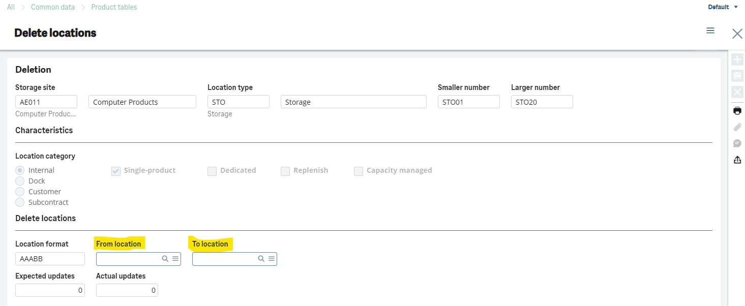 How to Set Up Locations and Location Types for Stock in Sage X3