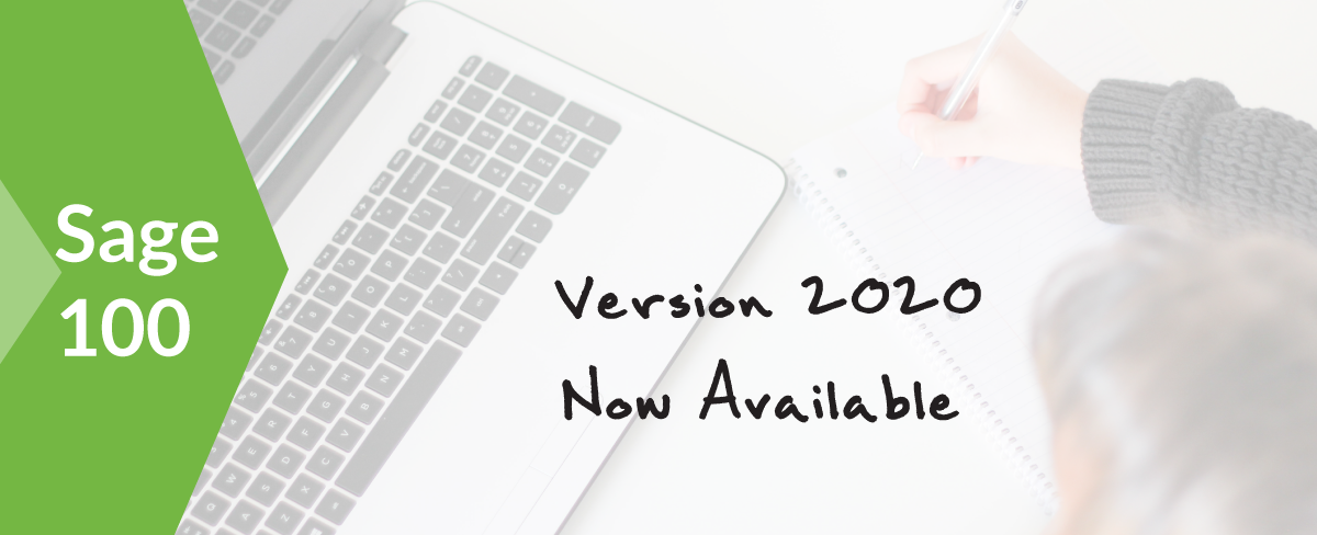 What's New in Sage 100 Version 2020