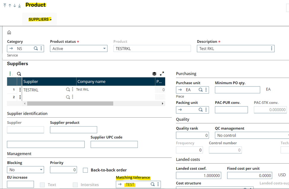 How To Match Tolerances in Sage X3
