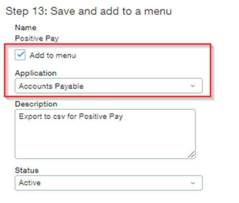 How to Create a Positive Pay Report in Sage Intacct